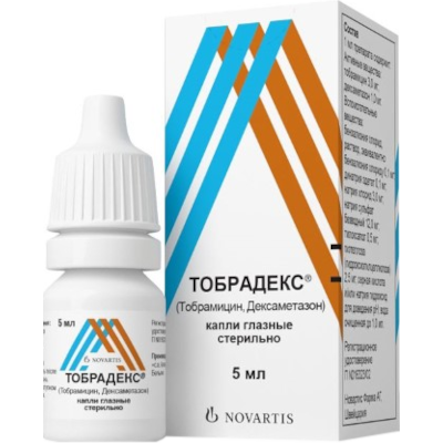 Тобрадекс капли глазн. 5мл №1 купить Красноярск по выгодной цене в ...